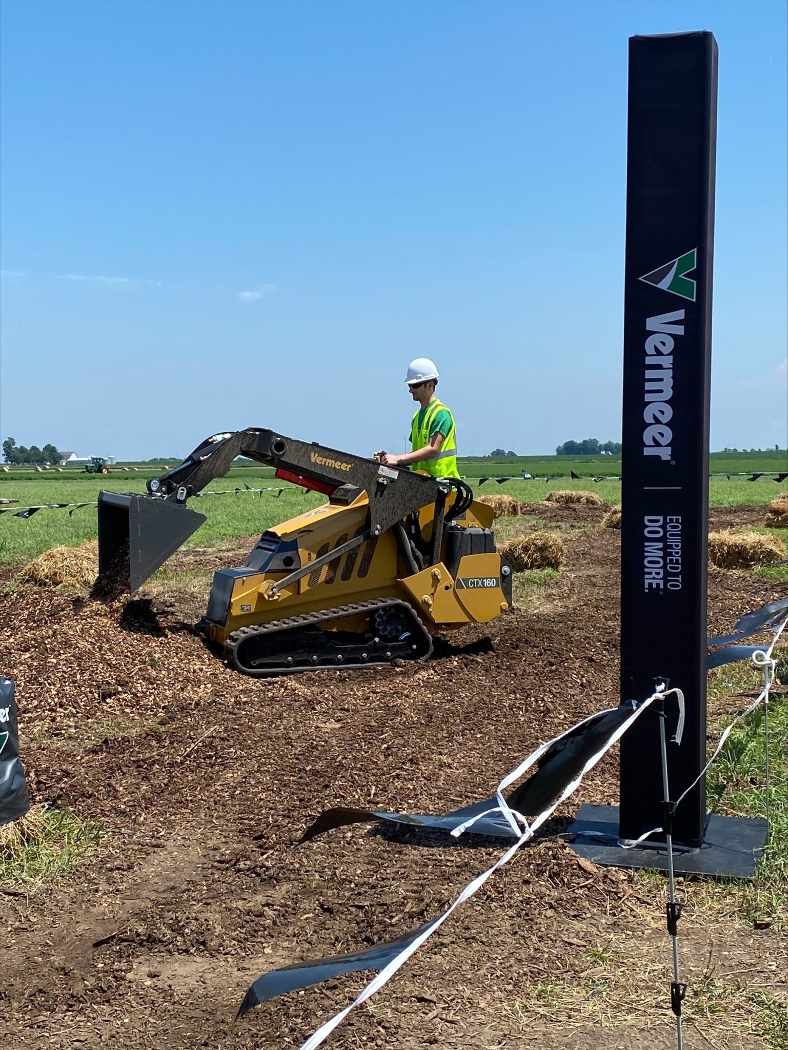 Important work: Slater enjoying internship at Vermeer Corporation