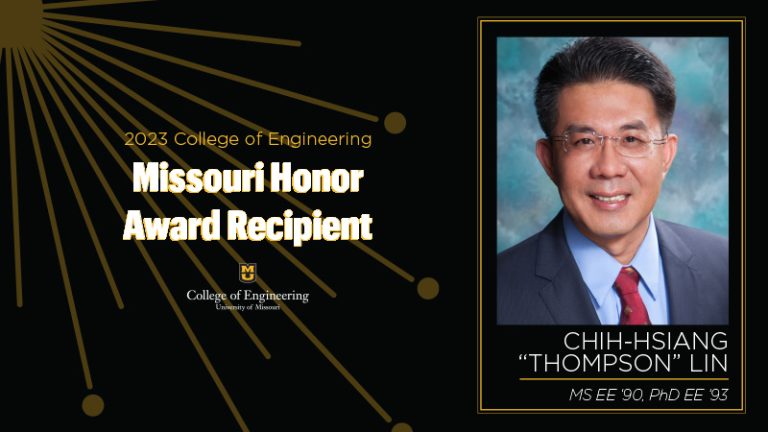 Lin recognized with Missouri Honor Award for leadership, service